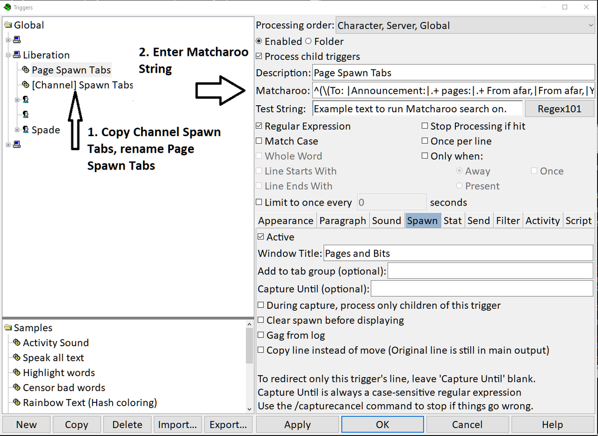 Beipmu Triggers - LiberationMUSH Wiki